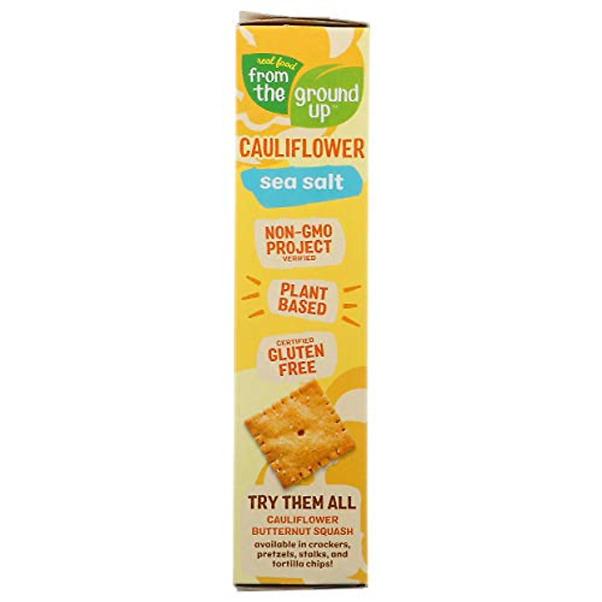 From The Ground Up, Cauliflower Crackers Sea Salt, 4 Ounce