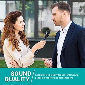 Movo HM-M2 Dynamic Omnidirectional Handheld Interview Microphone with 3-Pin XLR Connector