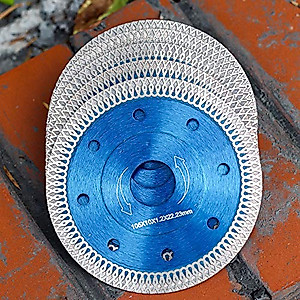 5Pcs/Box 4 in Diamond Saw Blade Super Thin Porcelain Blade for Cutting Marble Granite Porcelain Tile (4"-5pcs)