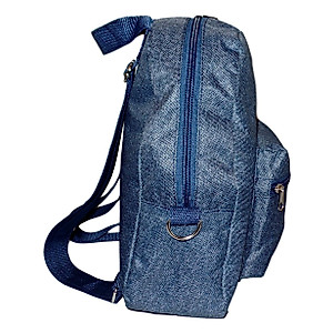 Small Mini 11 inch Fashion Backpack Purse Travel (Denim Blue)