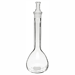 Corning Pyrex® #5640-200,200mL Class A Volumetric Flasks with Pyrex® Glass Standard Taper Stopper (Single)