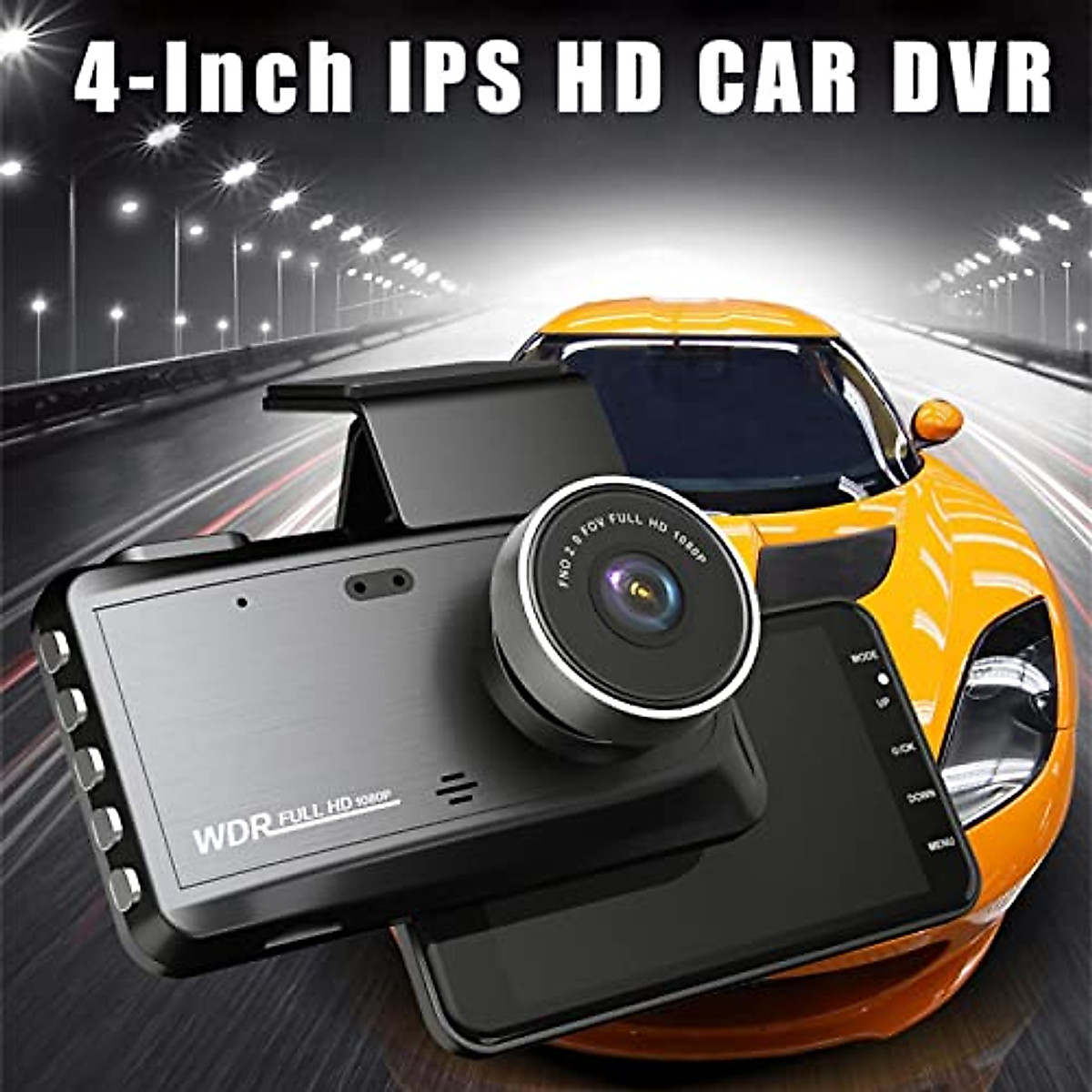 Vehicle Dashcam, Dashcam for Cars, 4K H D 1080P Built in G Sensor Dashcam Front and Rear, IPS GPS Display Car Video Cam Recorder, Night Vision Dashboard Parking Car Camera for Trucks SUVs