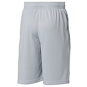 Under Armour boys Prototype 2.0 Shorts , Mod Gray (011)/White , Youth Small