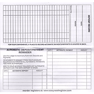 Personal Checkbook Registers, Set of 10, 2023-2024-2025 Calendars, Made in USA
