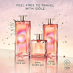 Lancôme​ Idôle Nectar Eau de Parfum - Long Lasting Fragrance with Notes of Bright Florals & Warm Vanilla - Sweet & Floral Women's Perfume - 0.34 Fl Oz
