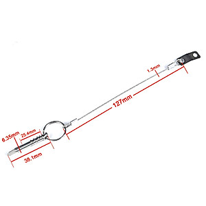 Boat Quick Release Pin 1/4" Dia w/Drop Cam & Spring - Lanyard Prevents Loss Stainless Steel Bimini Top Pin Marine Hardware 6 PCS