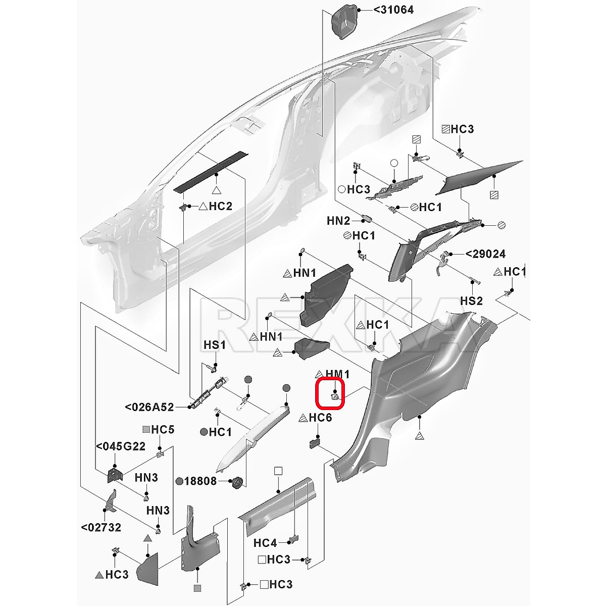 Rexka 30pcs Door Panel Retainer Clip for Ford W713297-S300 C-Max Edge Escape Explorer F-150 Mustang Focus Flex Fusion Taurus Lincoln MKC MKX MKZ Tesla Model S W713297S300