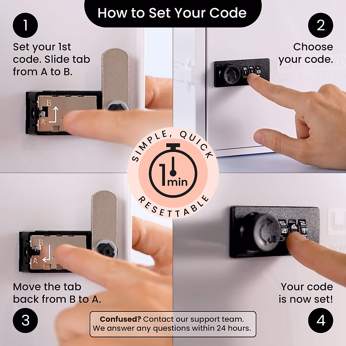 Lockabox One™ | Premium Medicine Lock Box | 10 Litre Medication Lock Box With Code For Medicines, Vitamins & Supplements | External Size 12 x 8 x 6.6 inches (Medi Blue)