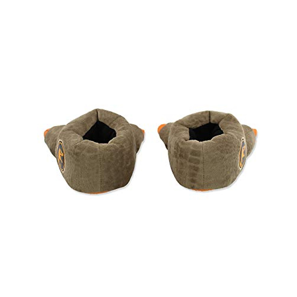 Jurassic World Kids Dinosaur 3-D Claw Feet Plush Slippers (2-3 M US Little Kid, Light Brown)