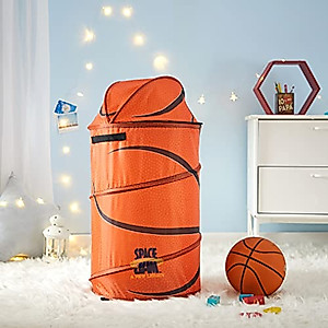 Idea Nuova Space Jam Orange Figural Storage Laundry Durable Hamper