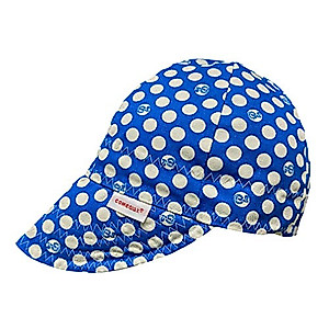 Comeaux Caps Reversible Welding Cap Blue Polka Dot (7 1/2)