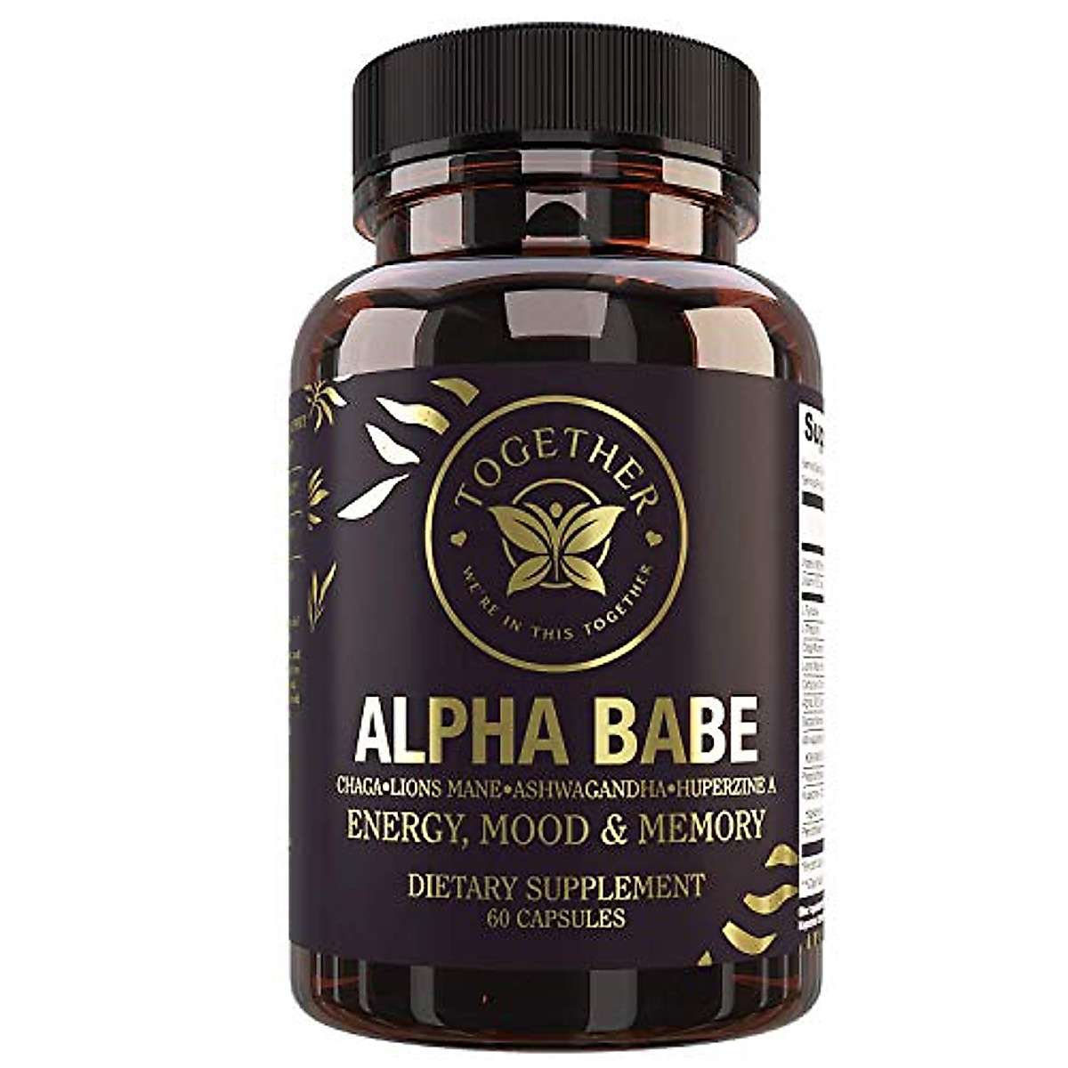 Alpha Babe | Nootropic Supplement | Memory Mood Energy | Nootropics Lions Mane Chaga Ashwagandha