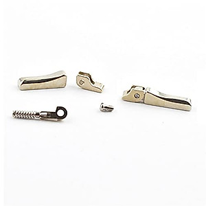 Wengqqz 5 Pack Glasses Hinges, Glasses Flexible Spring Hinges with Box, Glasses Broken Spring Replacement Repair Parts (Size : 2.1mm)