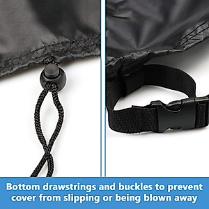 Guisong Flat Top Grill Cover Waterproof for Royal Gourmet 8-Burner Gas Grill with Side Tables Down, Weatherproof Cover for Protecting BBQ Grill/Propane Griddle/Outdoor Grill