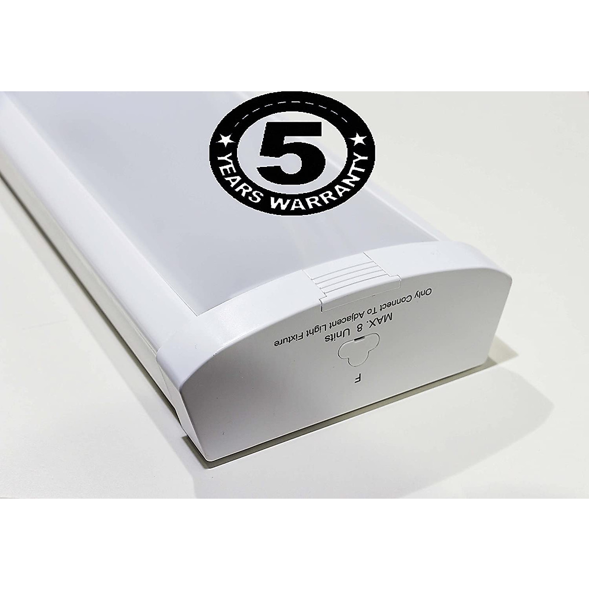 (Pack of 4) LED Shop Light 4FT, 40W 4800LM 6000K Super Bright White, Linkable LED Light Bar for Room, Garage, Corded Electric with Built-in ON/Off Switch, Frosted Cover