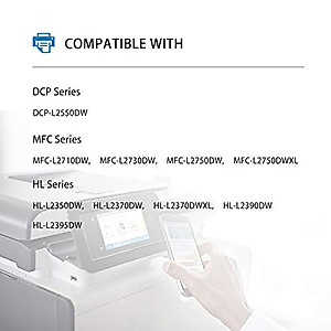 TEINO Compatible Toner Cartridge Replacement for Brother TN760 TN-760 TN730 use with Brother HL-L2350DW L2395DW MFC-L2710DW L2750DW L2730DW DCP-L2550DW HL-L2390DW L2370DWXL (Black, 3-Pack)