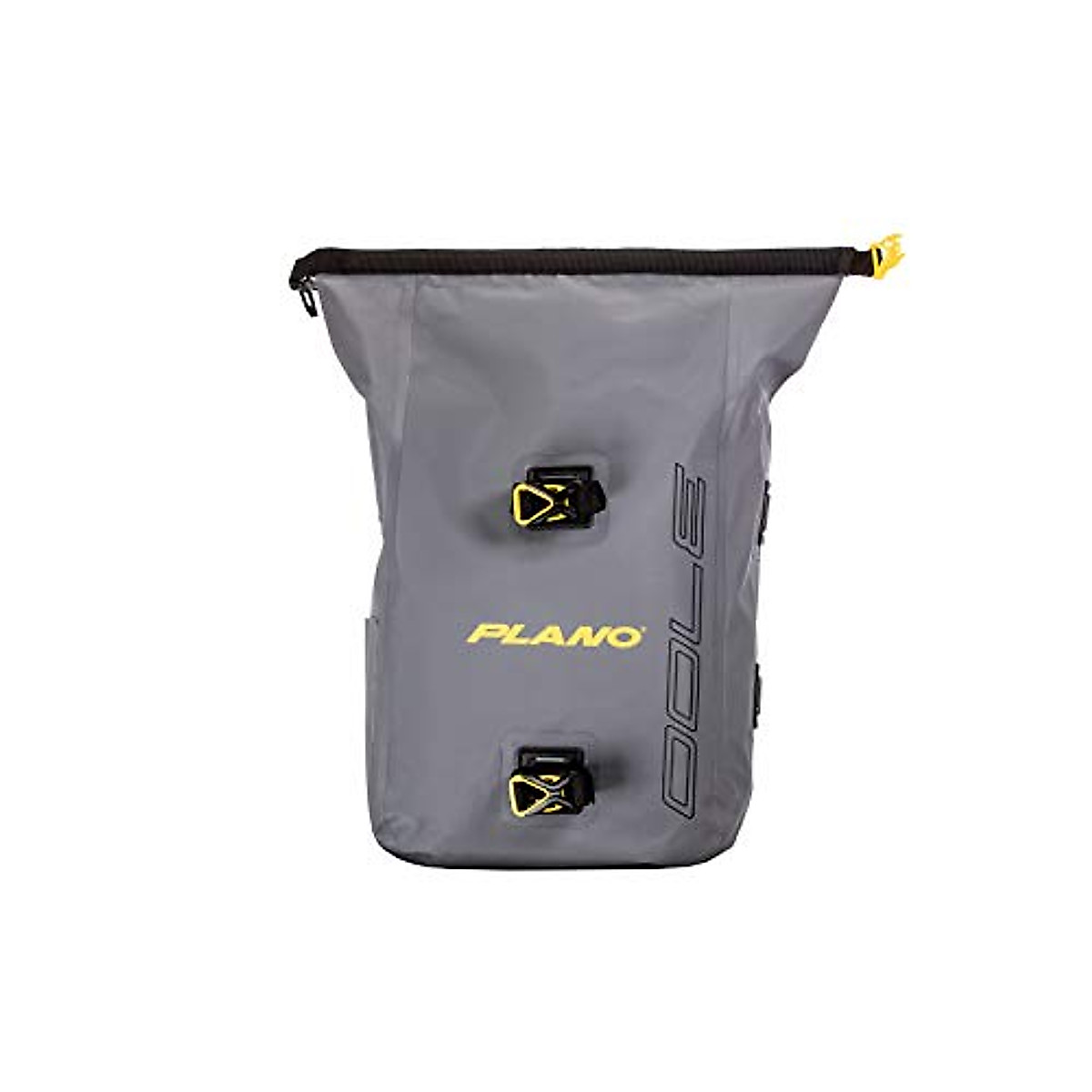 Plano Z-Series Roll-Top Waterproof Fishing Tackle Backpack, Gray Fabric, Includes 2 Clear 3700 Stowaway Utility Boxes, Fishing Backpack with Tackle Boxes