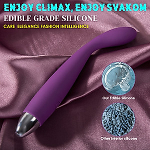 SVAKOM Coco G Spot Vibrator - 8 Seconds to Climax Finger Shaped Waterproof Vibes for Women - 5 * 5 Vibrations Clit Nipple Personal Massagers - Adult Female Sex Toys