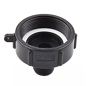 Wantmatch 275 330 IBC Tote Adapter, Food Grade IBC Drain Adapter,Water Hose Male Adapter for Garden Hose,2" Fine Thread X 3/4" Male G Hose