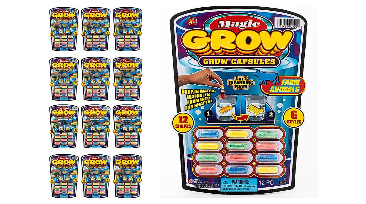 JA-RU Magic Grow Capsules for Kids - 12 Pack Bundle
