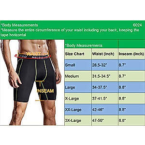 NELEUS Men's Spandex Compression Shorts Athletic Workout Running Performance Baselayer,3 Pack,047,Black,Grey,White,US S,EU M