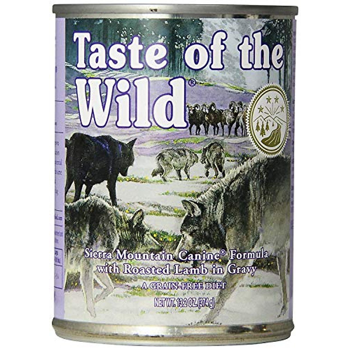 Taste of the Wild Grain-Free Canned Dog Food Variety Pack - Wetlands, Pacific Stream, High Prairie, and Sierra Mountain Pack of 12, 13.2 ounce cans by Taste of the Wild
