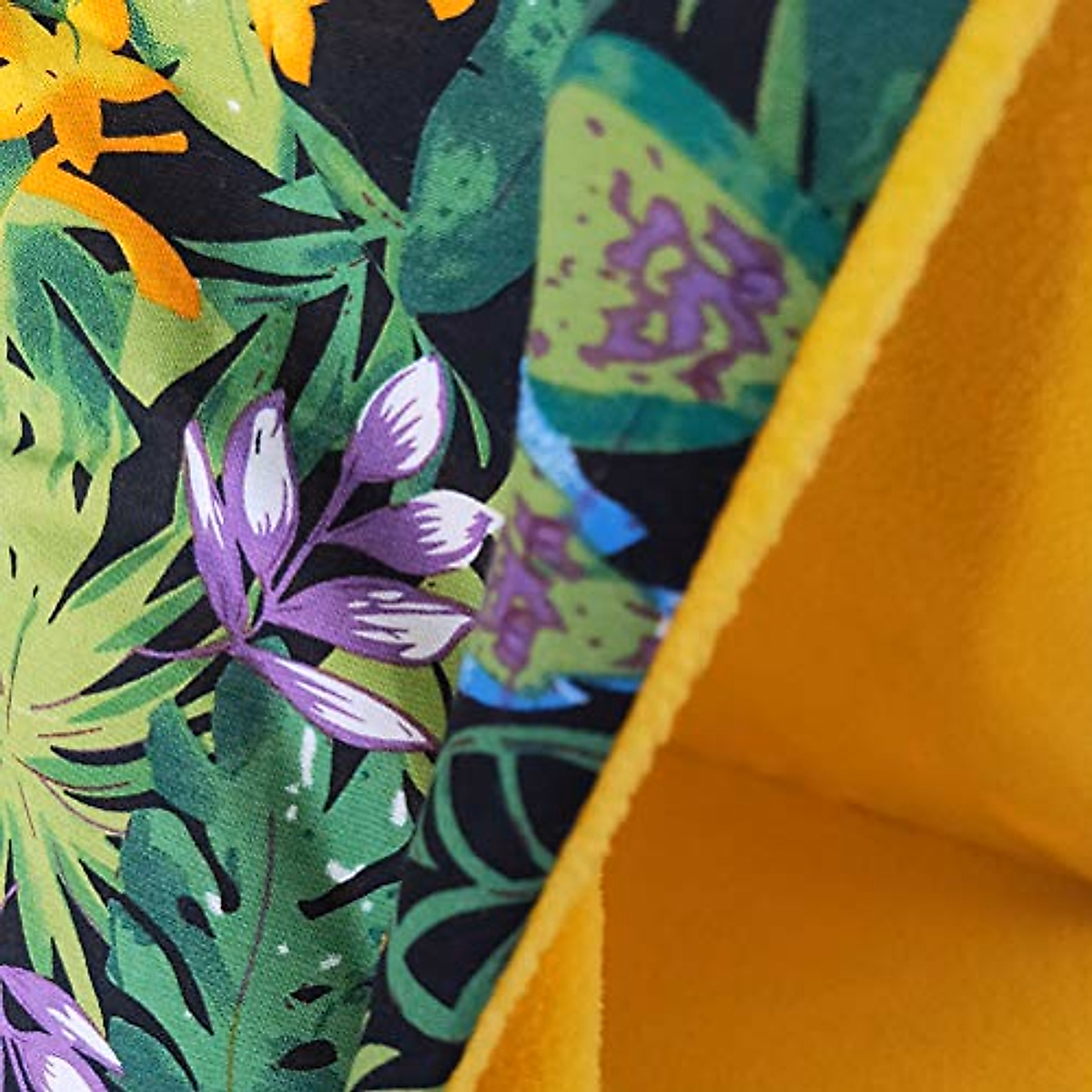 Summer Sunshade Bird Nest Tropical Rainforest Printed Triangle Parrot Hammock Hanging Sleeping Bed Bird Supplies- Size S (Green) Pet House Supplies