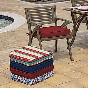 Arden Selections ProFoam Essentials Outdoor Seat Cushion 19 x 20, Ruby Red Leala