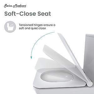 Concorde One Piece Square Right Side Flush Handle Toilet 1.28 gpf