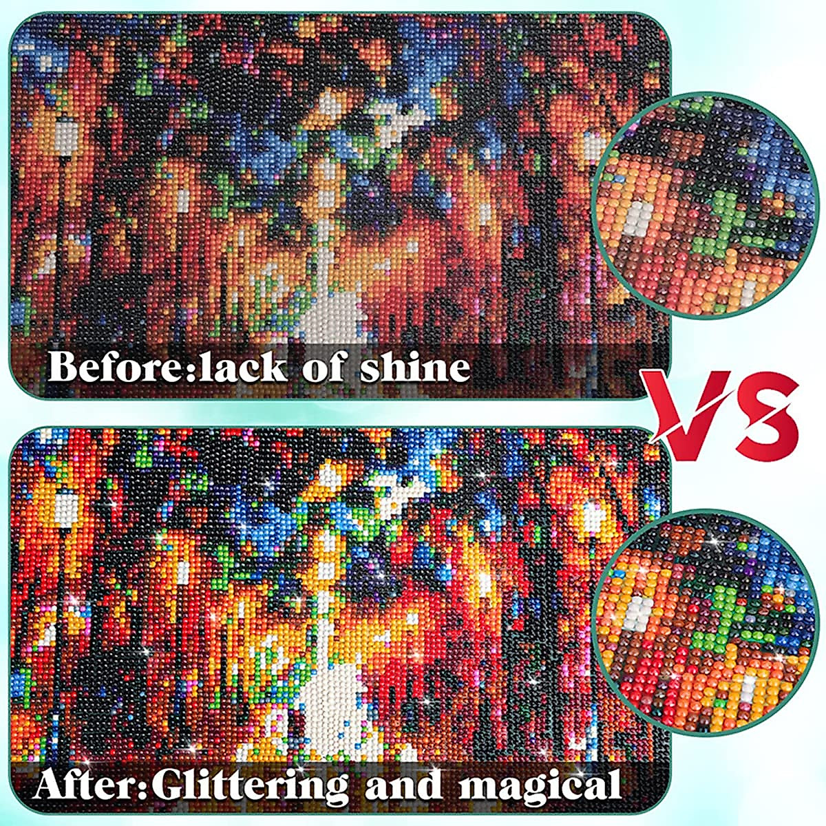 BLUEDP 4 Pcs Diamond Painting Sealer, 16.2 OZ, Clear, High Viscosity, Water Resistant, Shine Effect, Art & Craft, Adhesive