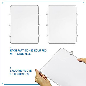 BIFLUTE Divider Tray for Bogg Bag Accessories, 2Pcs Divider for The Original Size Bogg Bag Help with Organizing and Divide Space, Multifunctional Beach Bag Insert Divider Tray for Beach Picnic Lunch