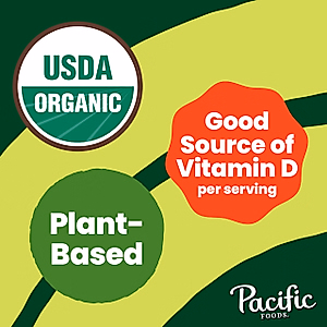 Pacific Foods Organic Unsweetened Coconut Milk, Plant Based Milk, 32 oz Carton