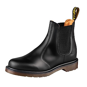 Dr. Martens Women's Leonore Burnished Wyoming Leather Boot, Black, 3 Medium UK (5 US)