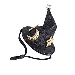 FEBUD 1/4 Pieces Halloween Pet Hats, Adjustable Mini Cute Pet Hat, Hamster Hat for Pets, Halloween Pet Costume Accessories for Snake, Hamster, Guinea Pig