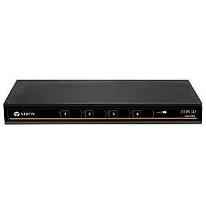 Avocent Vertiv Cybex SC800 Secure Desktop KVM Switch, Single Head Monitor, 4 Port, Dual-Link, Secure Desktop KVM Switch, Common Access Card (CAC), (DPP), TAA Compliant (SC845-001)