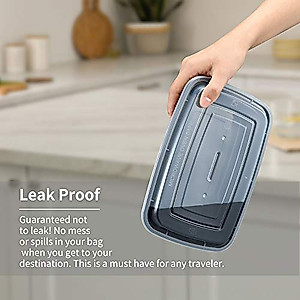 Plastic Meal Prep Containers 28oz 50 Pack, Food Storage Containers with Lids Airtight, Food Prep Containers for Freezer, Reusable Bento Lunch Box Togo Food Box, Disposable Takeout Deli Containers
