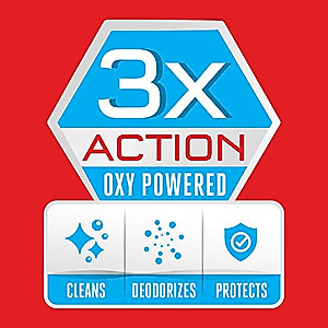 Rug Doctor Triple-Action Oxy Carpet Cleaner Deep Cleans, Deodorizes, and Refreshes Carpet & Upholstery, 96 oz, Daybreak Scent, Professional-Grade, RED