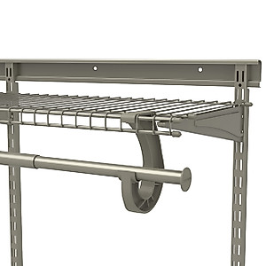 ClosetMaid SuperSlide Adjustable Hanging Closet Rod from 4 to 6 ft. for Closet Organizer Systems, Nickel Finish