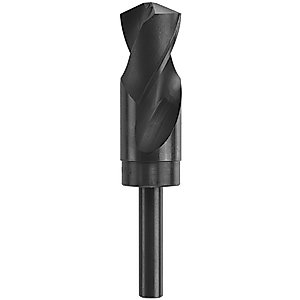 BOSCH BL2203 1-Piece 1-3/16 In. x 6 In. Fractional Reduced Shank Black Oxide Drill Bit for Applications in Light-Gauge Metal, Wood, Plastic