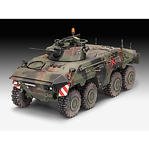 Revell RV03321 03321 SpPz2 Luchs Tank Plastic Model kit 1:32 Scale & 3D Puzzle Diorama, Unpainted