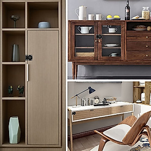 Cabinet Door Latch lock, Keyless Cabinet Lock,Rotary Latch,Cabinet Door Lock,Cabinet Door Password Lock,Password Locker Door Can Be Used for Medicine Cabinet, Closet Cabinet, Pet Door (Black)