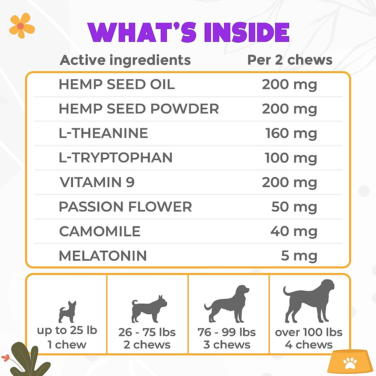 OKKÖBI Hemp Calming Chews for Dogs Anxiety 150 pcs - Dog Anxiety Relief - Dog Calming Chews - Melatonin for Dogs - for Stress, Travel, Check-up, Barking or Grooming - Dog Calming Treats