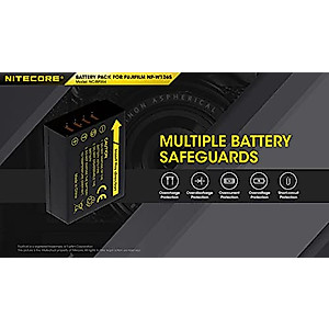 Nitecore NC-BP004 Camera Battery Compatible Fujifilm NP-W126S Compatible with Fujifilm X-Pro3 X-Pro2 X-Pro1 X-T3 X-T2 X-T1 X-T100 X-T10 X-T20 X-T30 X-a7 X-a5 X-a3 X-a2 X-a1