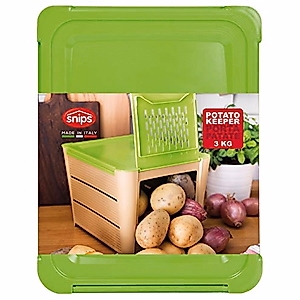 Snips Potato Keeper, 10.04" x 7.87" x 6.89", Green