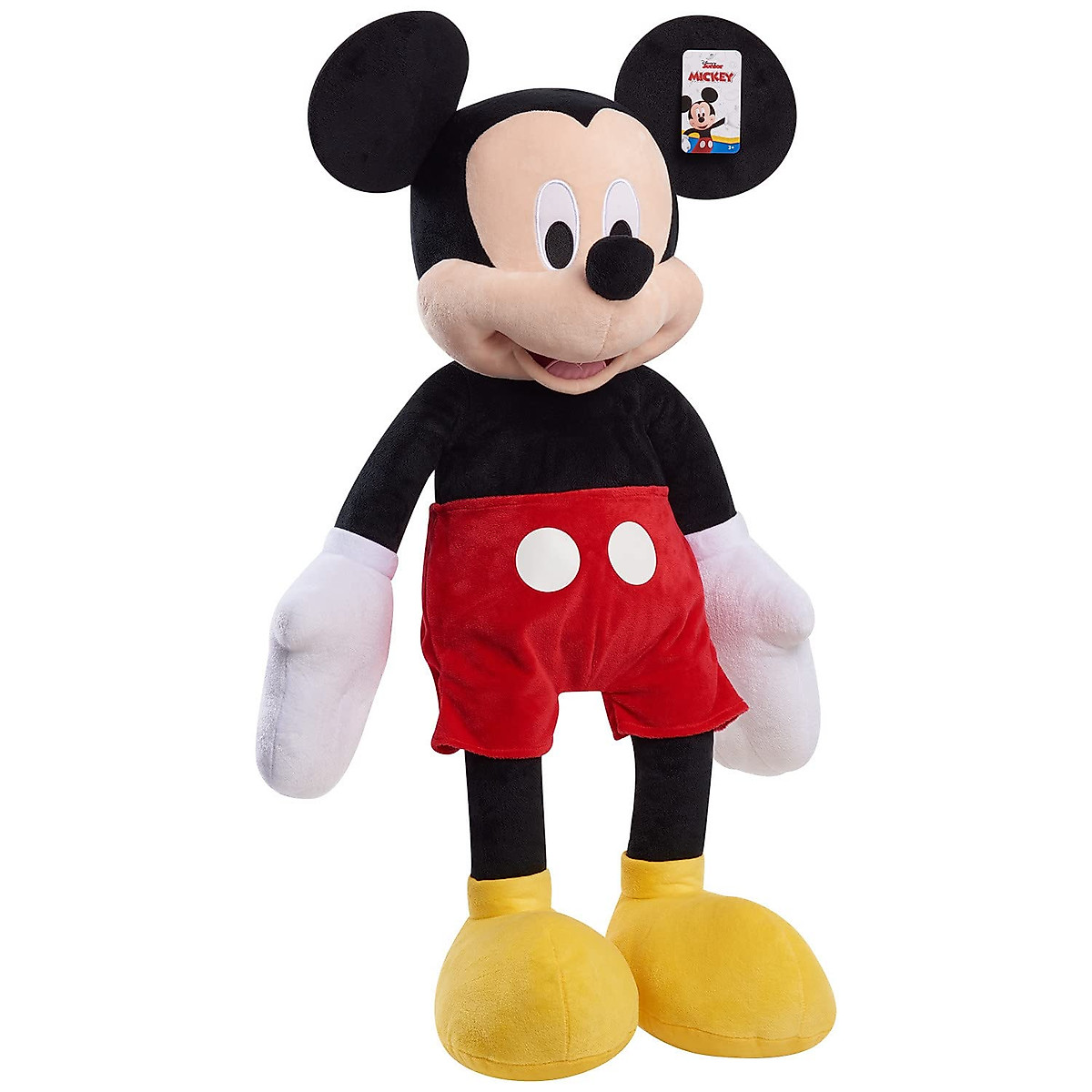 Disney Junior Mickey Mouse 40 Inch Giant Plush Mickey Mouse Stuffed Animal for Kids, Kids Toys for Ages 2 Up by Just Play