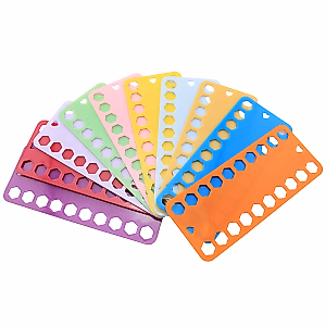 Batino 10Pieces Cross Stitch Thread Holder Storage Tool Embroidery Floss Organizer Needlework Project Card
