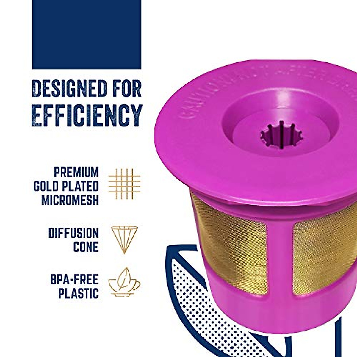 Reusable Cups Compatible with K Cups Keurig 2.0 & 1.0 Brewers Easy To Use Refillable Single Cup Coffee Filters - Eco Friendly Stainless Steel Mesh Filter - Check for Compatibility (4 Pack - Pink)