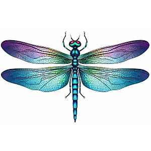 Dopetattoo 6 Sheets Temporary Tattoo Dragonfly Tattoo Fake Tattoos Neck Arm Chest for Women Men Adults