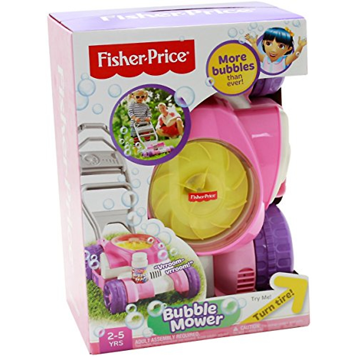 Fisher-Price Bubble Mower, Pink