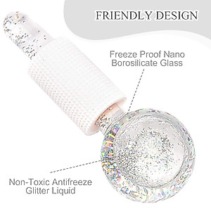 Ice Globes for Facials, Ice Globes, Face Massager, Face Tools, Facial Ice Globes, Cooling Globes, Globes for Face Neck & Eyes, Daily Beauty, Tighten Skin, Anti Ageing, Reduce Puffy and Wrinkle
